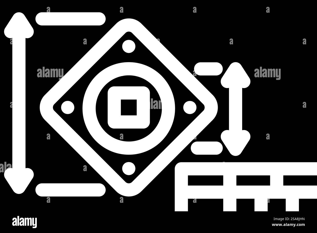 2d drafting architectural drafter glyph icon vector. 2d drafting ...