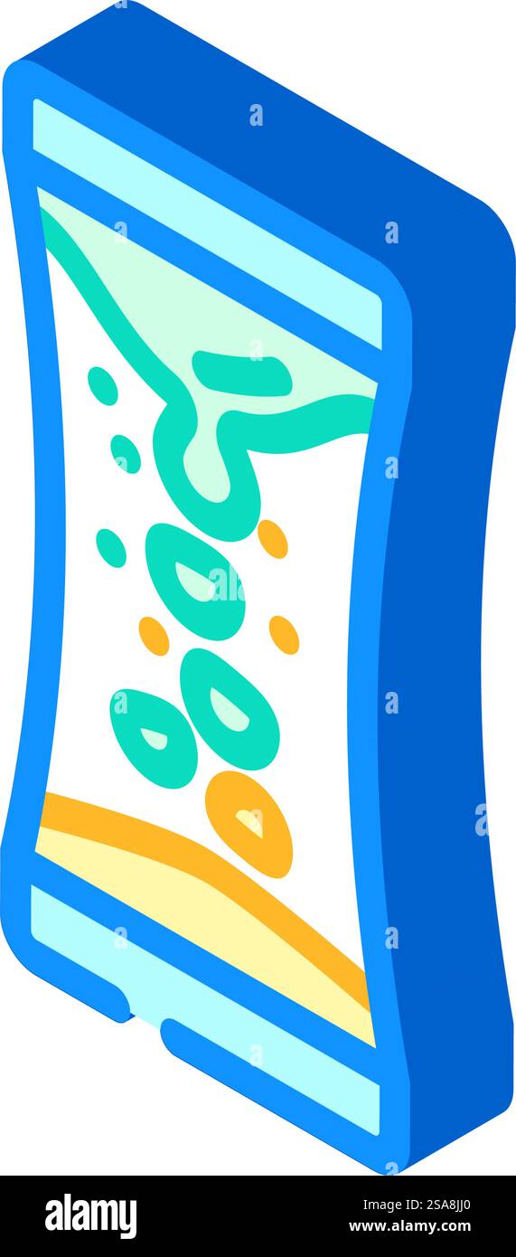 liquid timer fidget toy isometric icon vector. liquid timer fidget toy ...