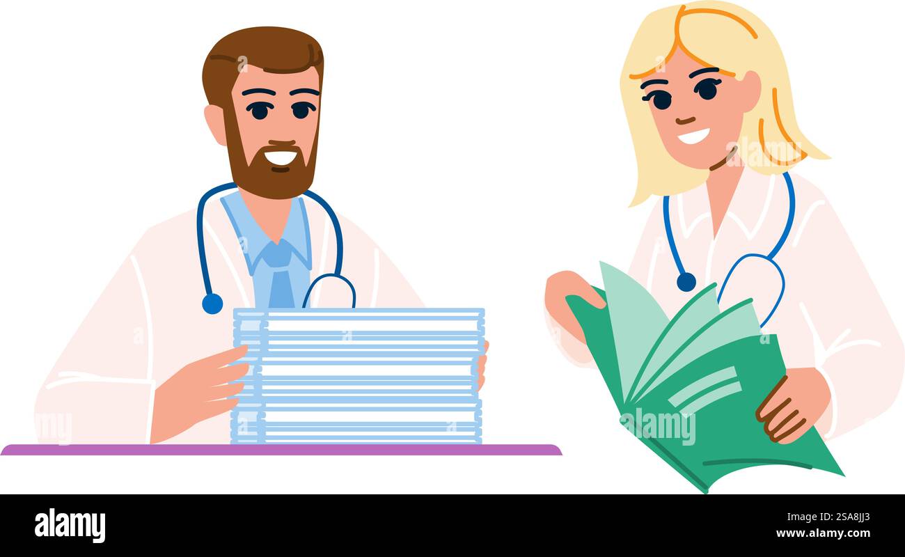 hospital medical documentation vector. clinic medicine, healthcare ...