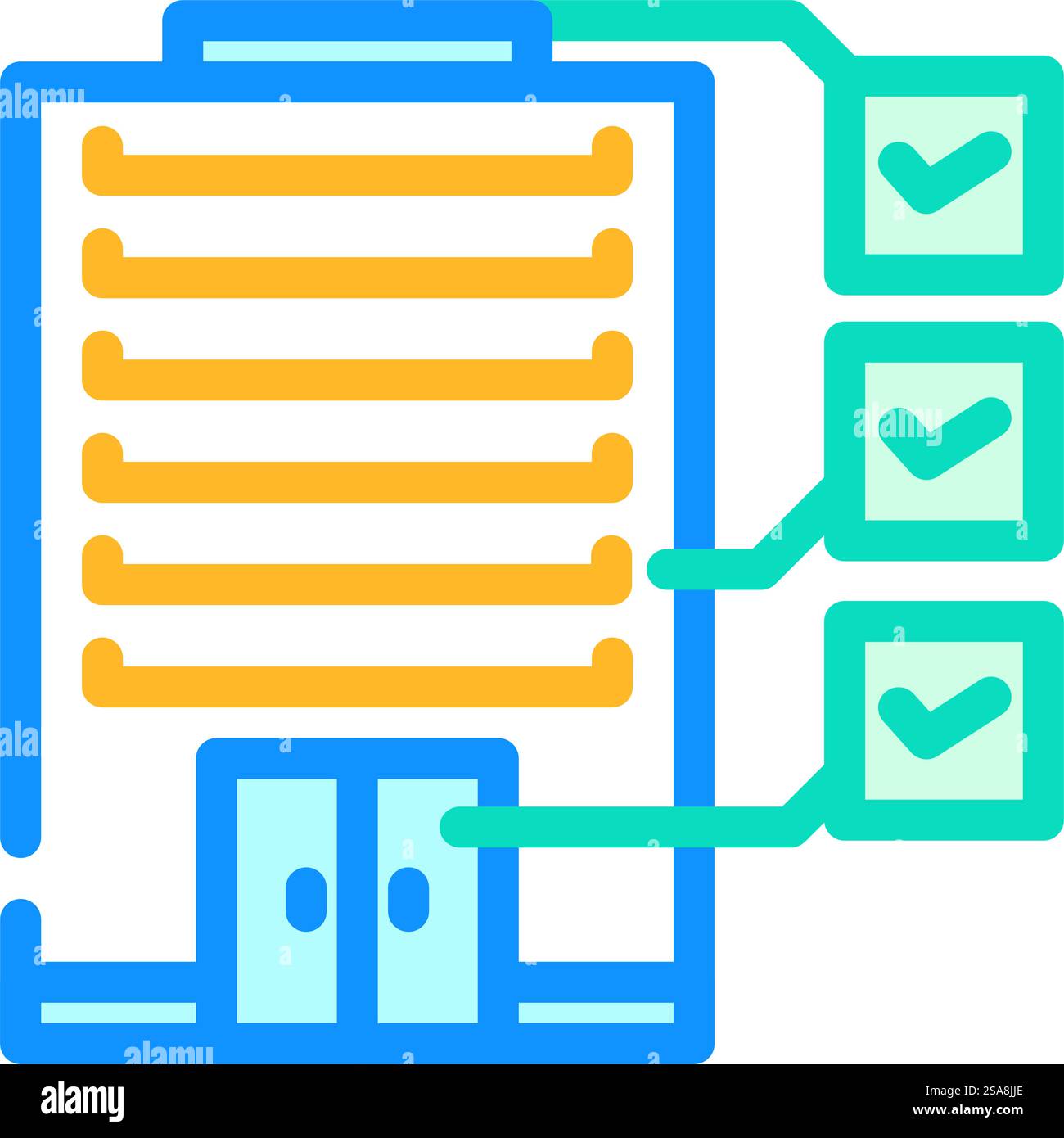building specifications architectural drafter color icon vector ...