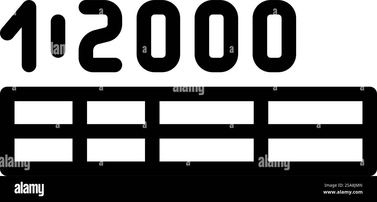 architectural scale drafter line icon vector. architectural scale ...