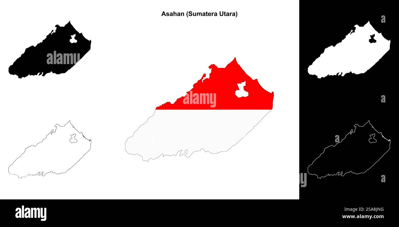 Map of asahan hi-res stock photography and images - Alamy