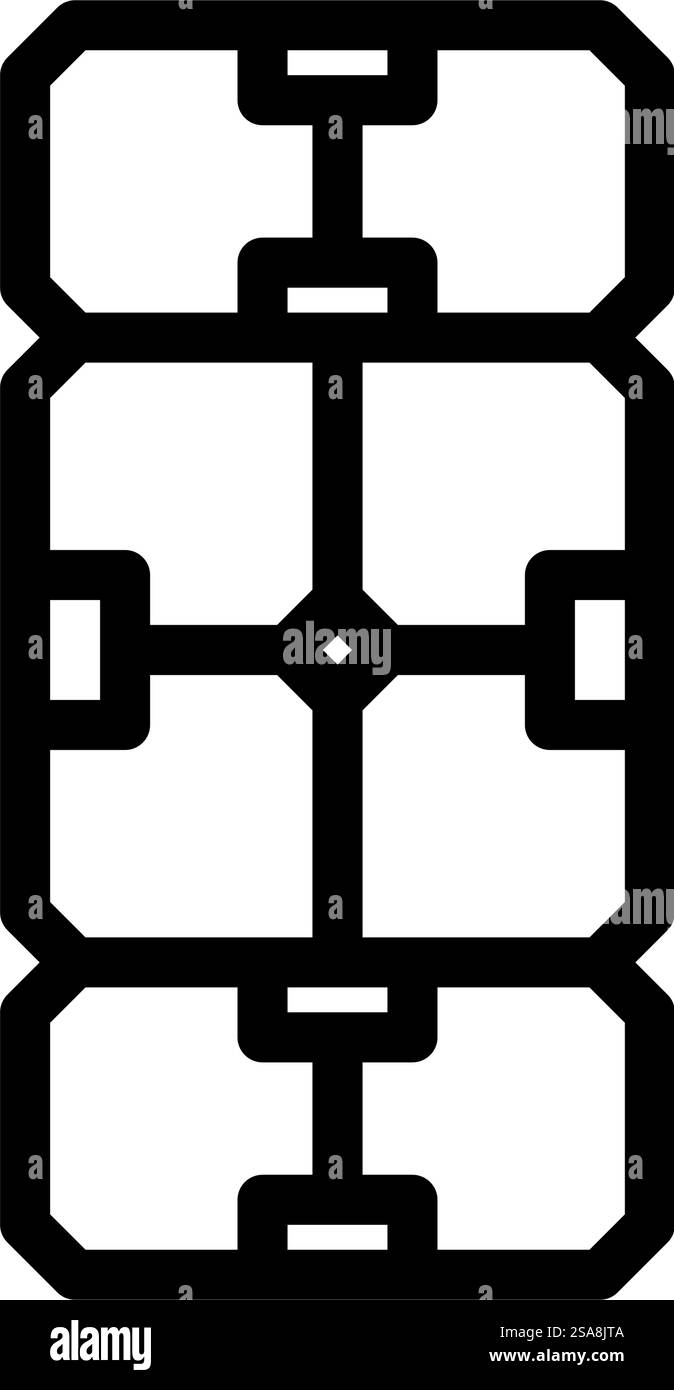 infinity cube fidget toy line icon vector. infinity cube fidget toy ...