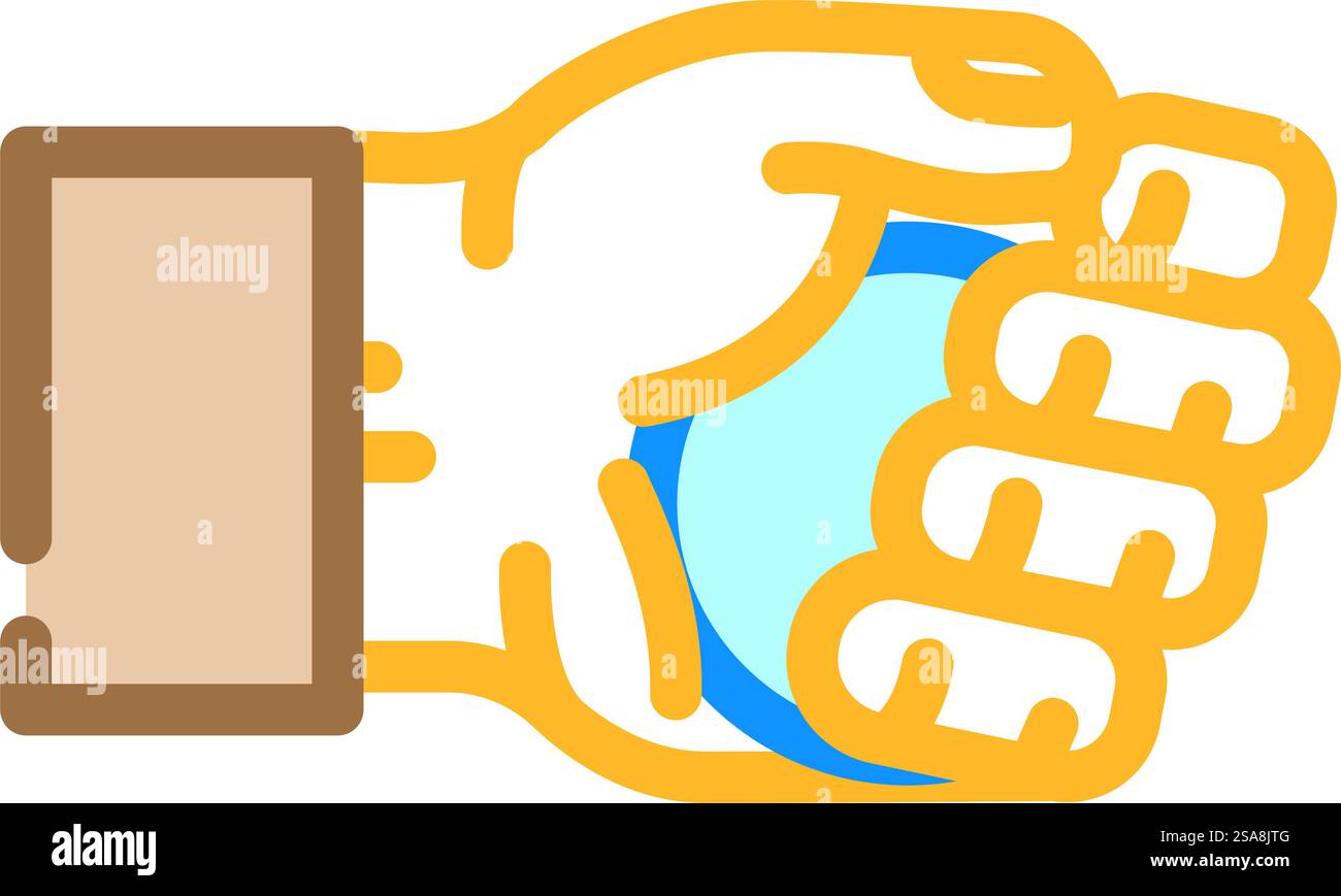 stress ball fidget toy color icon vector. stress ball fidget toy sign ...