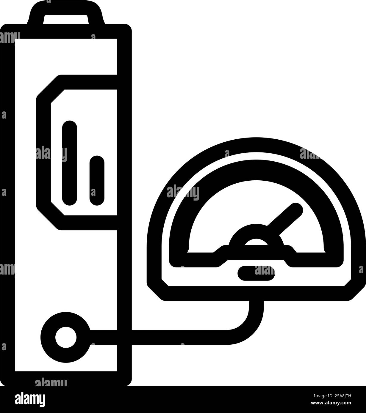 Energy Density Line Icon Vector Energy Density Sign Isolated Contour Symbol Black Illustration