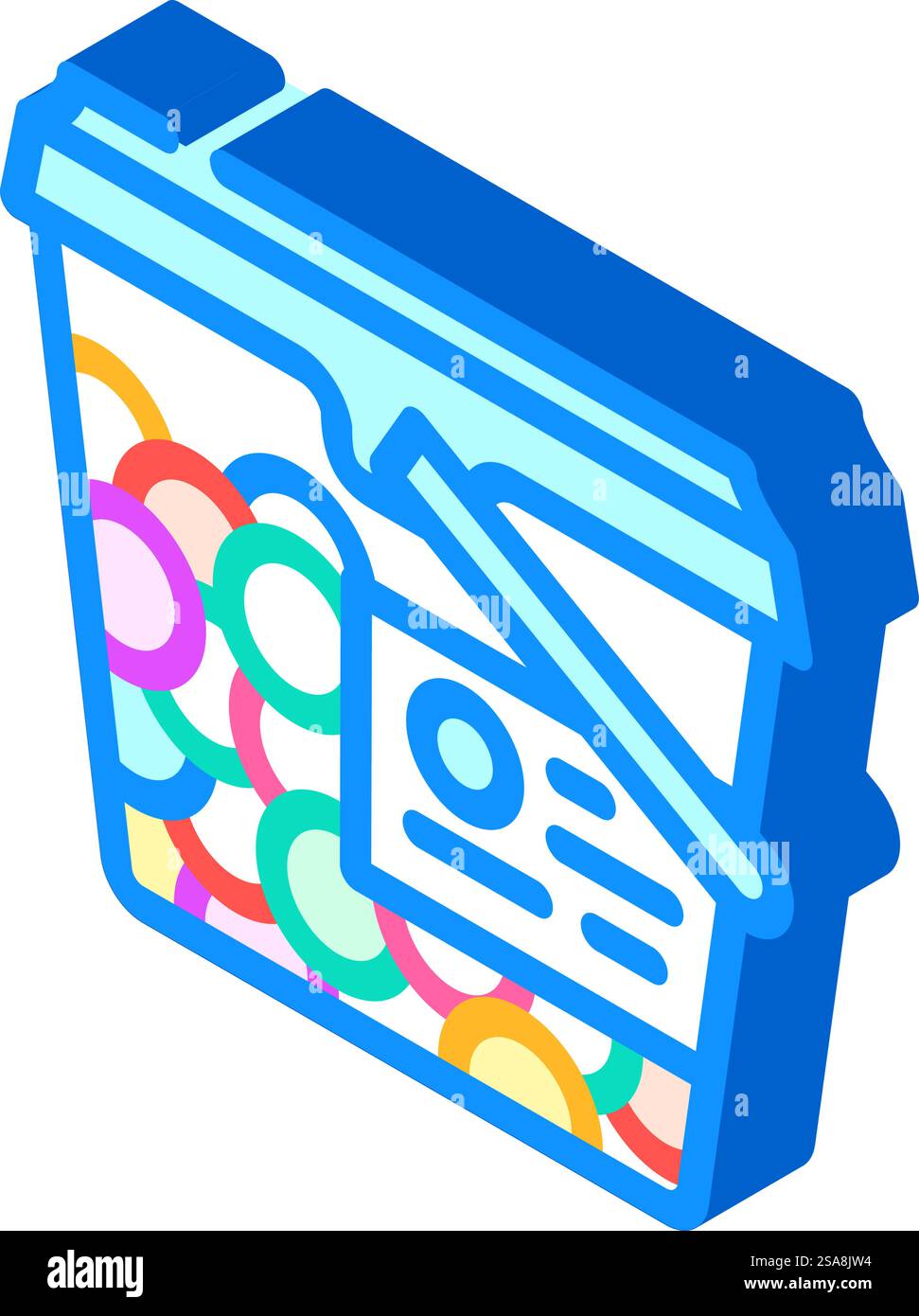 sensory beads fidget toy isometric icon vector. sensory beads fidget ...