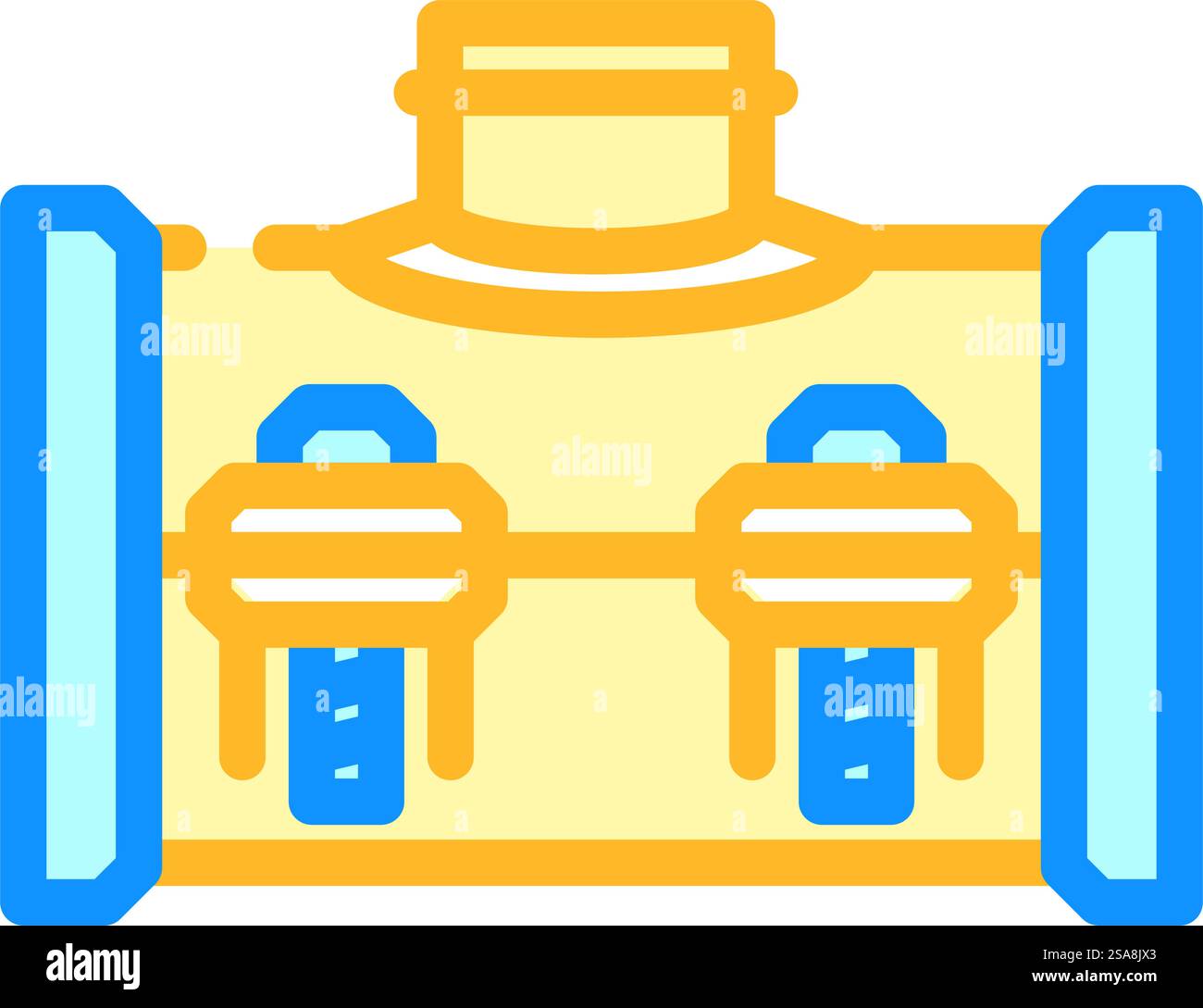 steel pipeline color icon vector. steel pipeline sign. isolated symbol ...