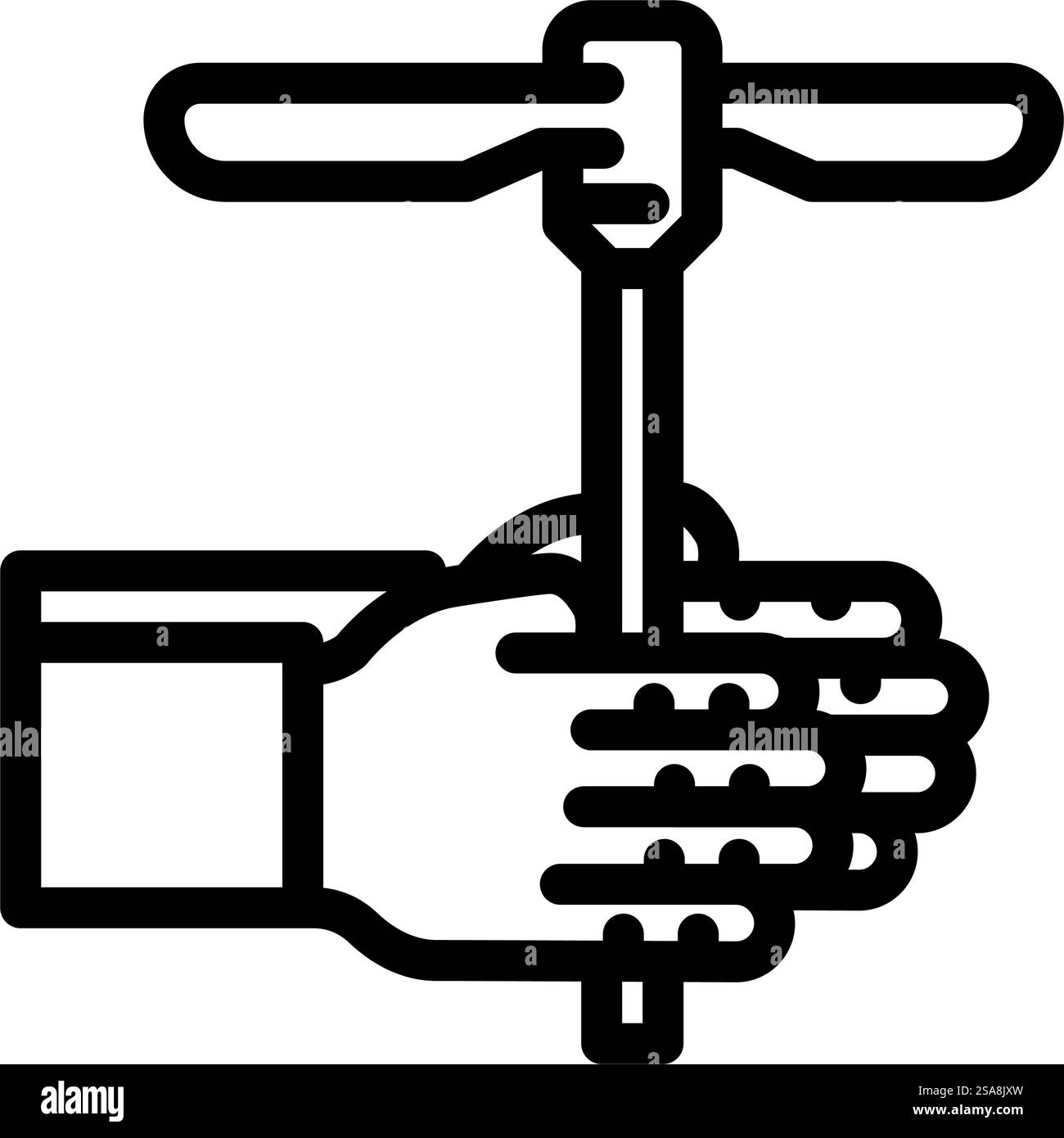 twisting toy fidget line icon vector. twisting toy fidget sign ...