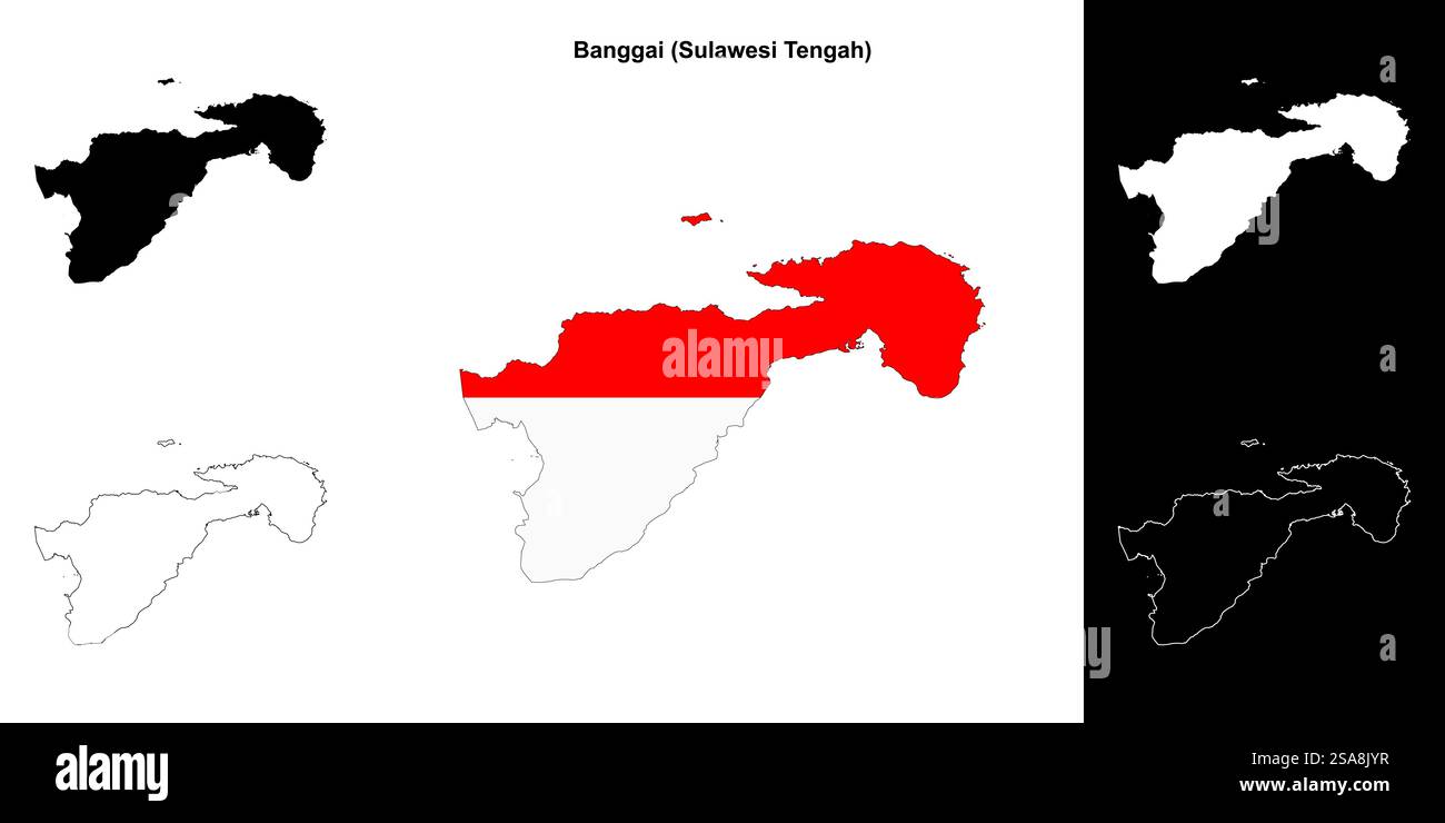 Banggai map hi-res stock photography and images - Alamy