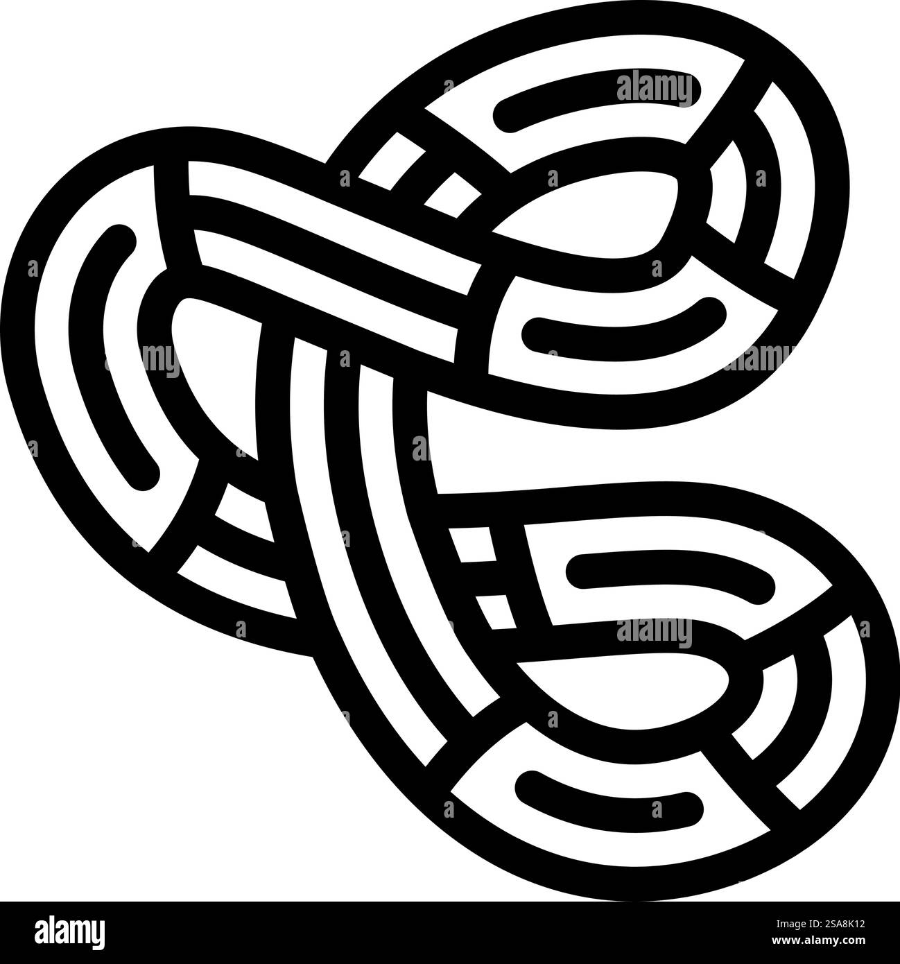 tangle toy fidget line icon vector. tangle toy fidget sign. isolated ...