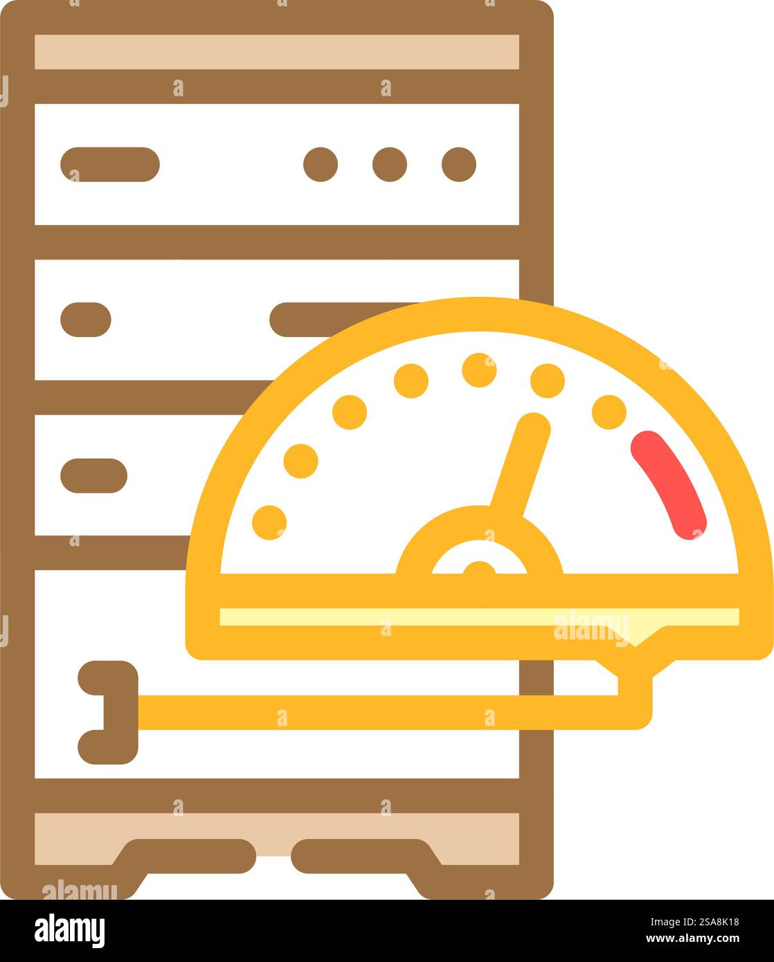 performance tuning database color icon vector. performance tuning ...