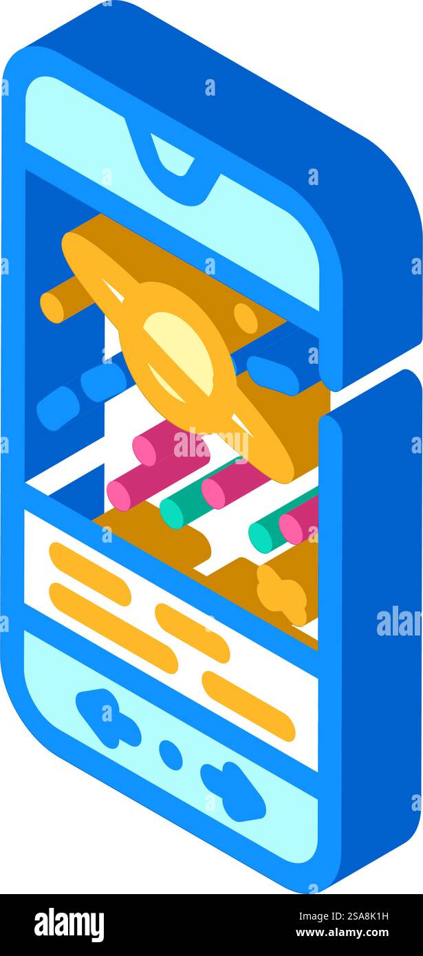 application space exploration isometric icon vector. application space ...