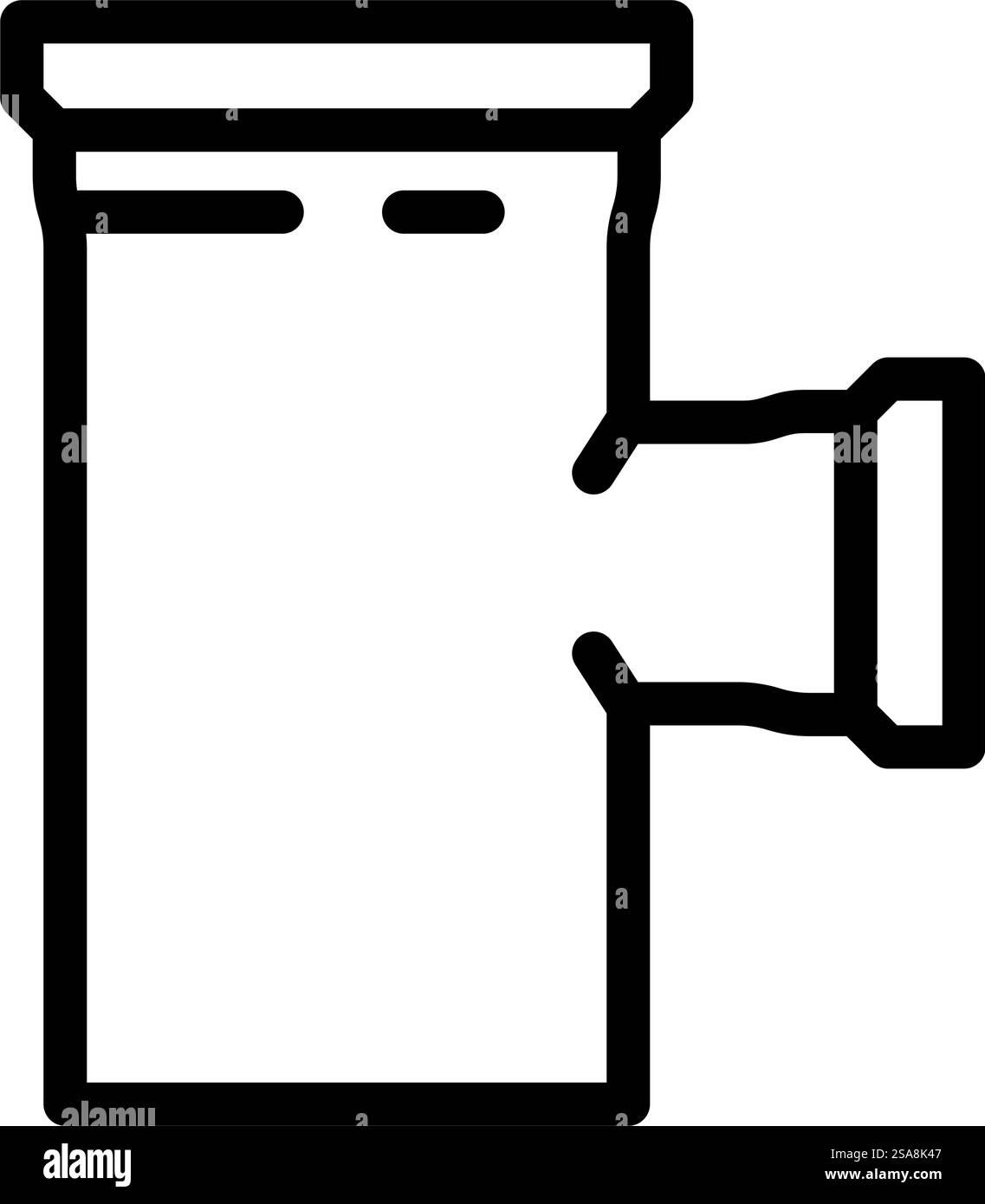 pipe pipeline line icon vector. pipe pipeline sign. isolated contour ...