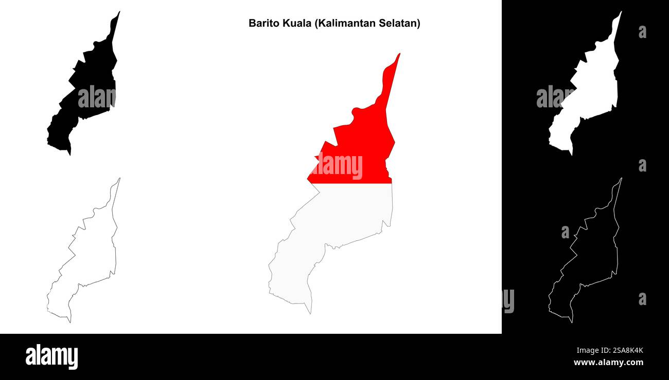 Barito kuala vector map hi-res stock photography and images - Alamy