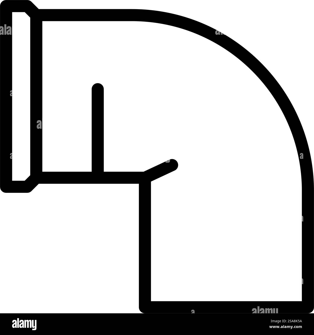 gasoline pipeline line icon vector. gasoline pipeline sign. isolated ...