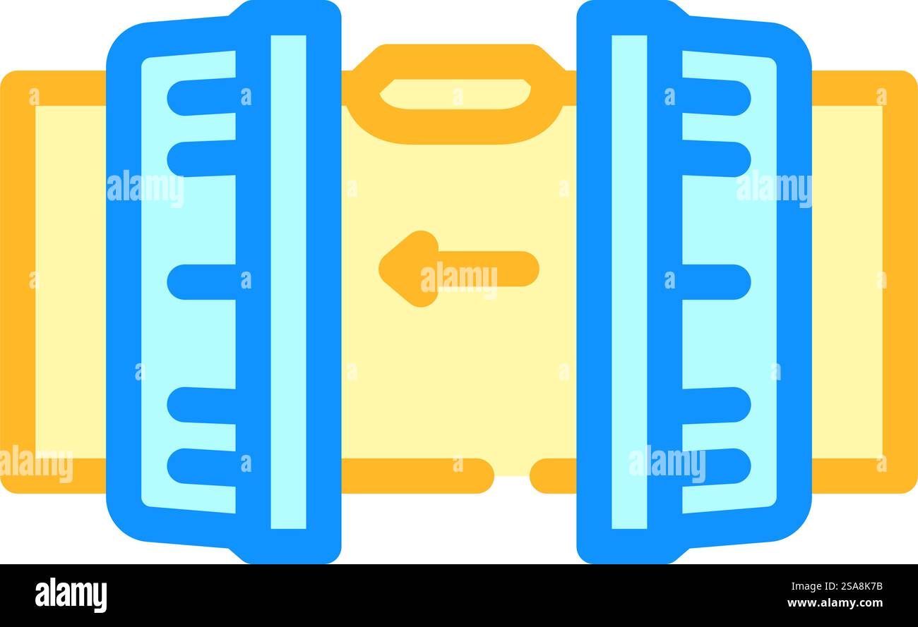 business pipeline color icon vector. business pipeline sign. isolated ...