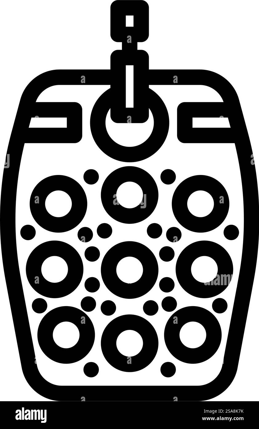 tactile toy fidget line icon vector. tactile toy fidget sign. isolated ...