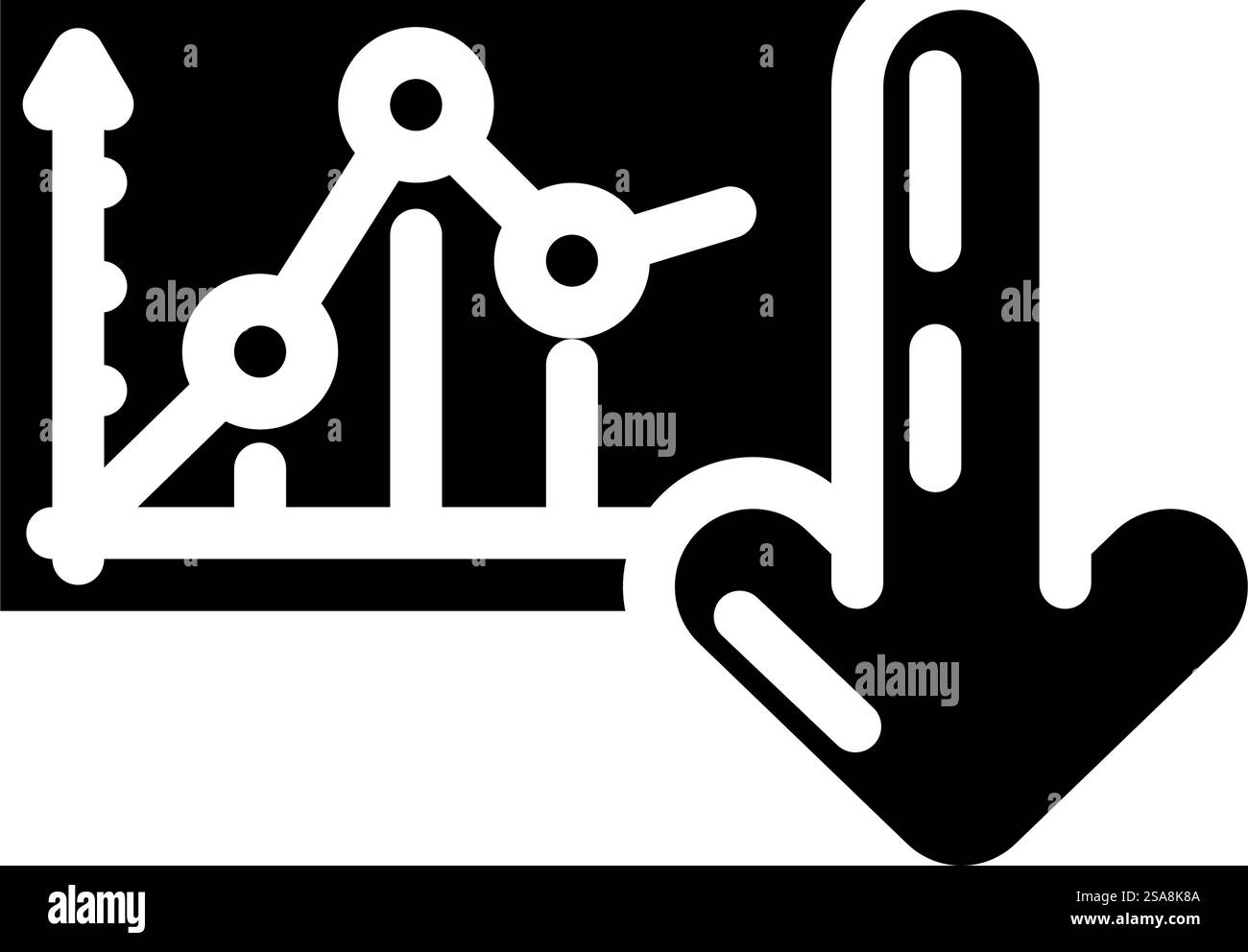 diagram loading statistical data glyph icon vector. diagram loading ...