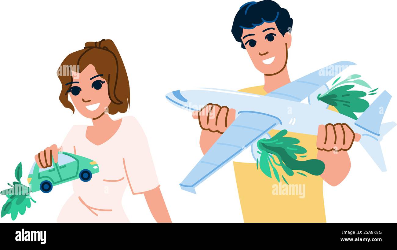 environment sustainable transportation solution vector. ecology power ...