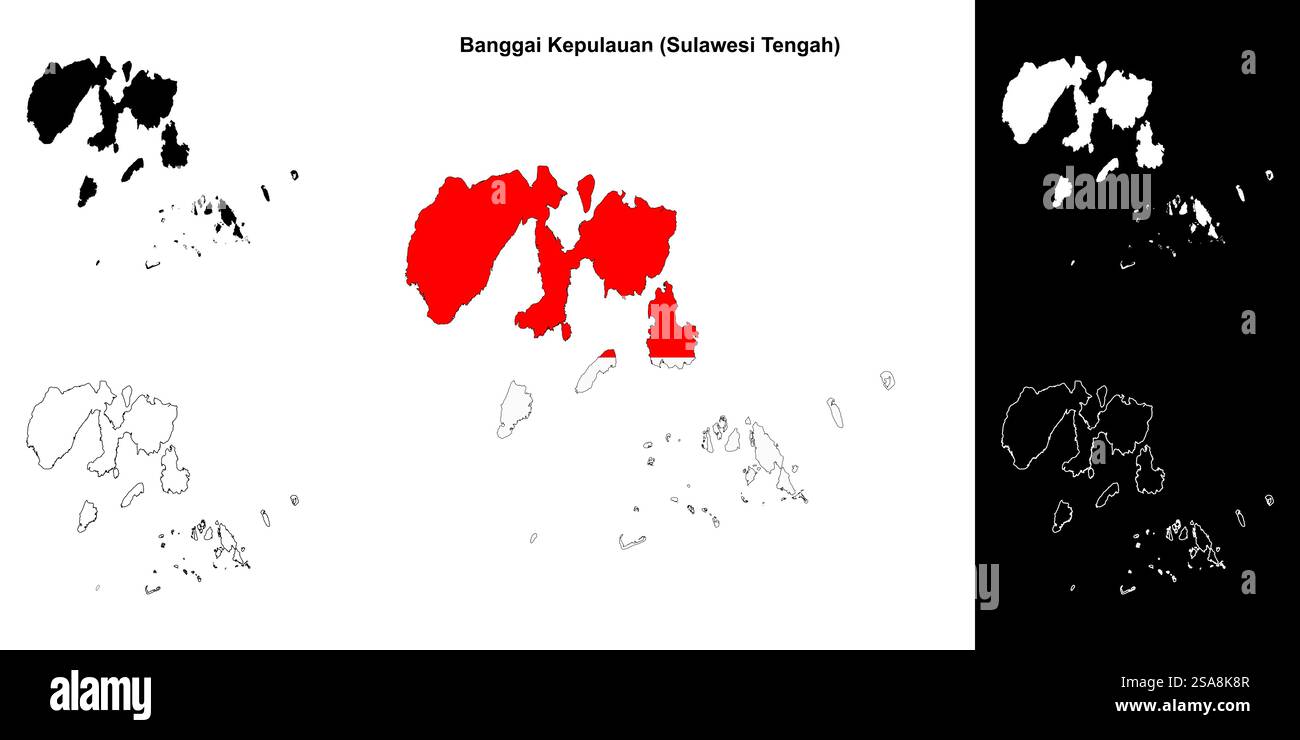 Banggai kepulauan map hi-res stock photography and images - Alamy