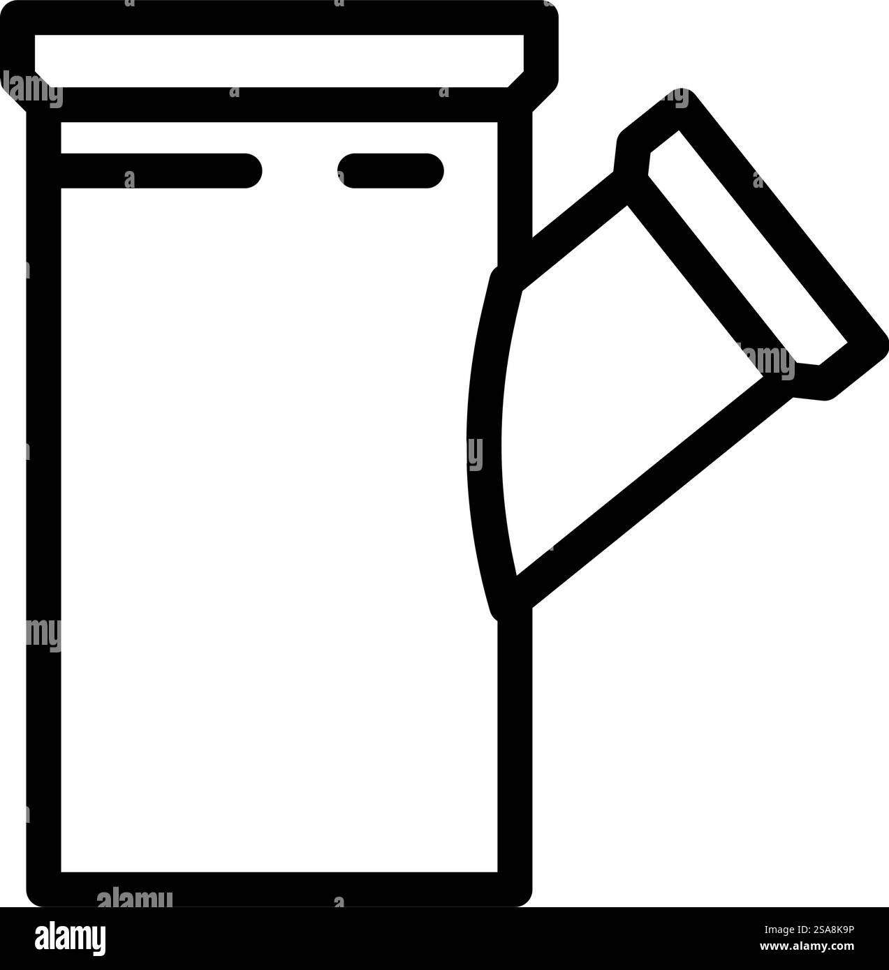 oil pipeline line icon vector. oil pipeline sign. isolated contour ...