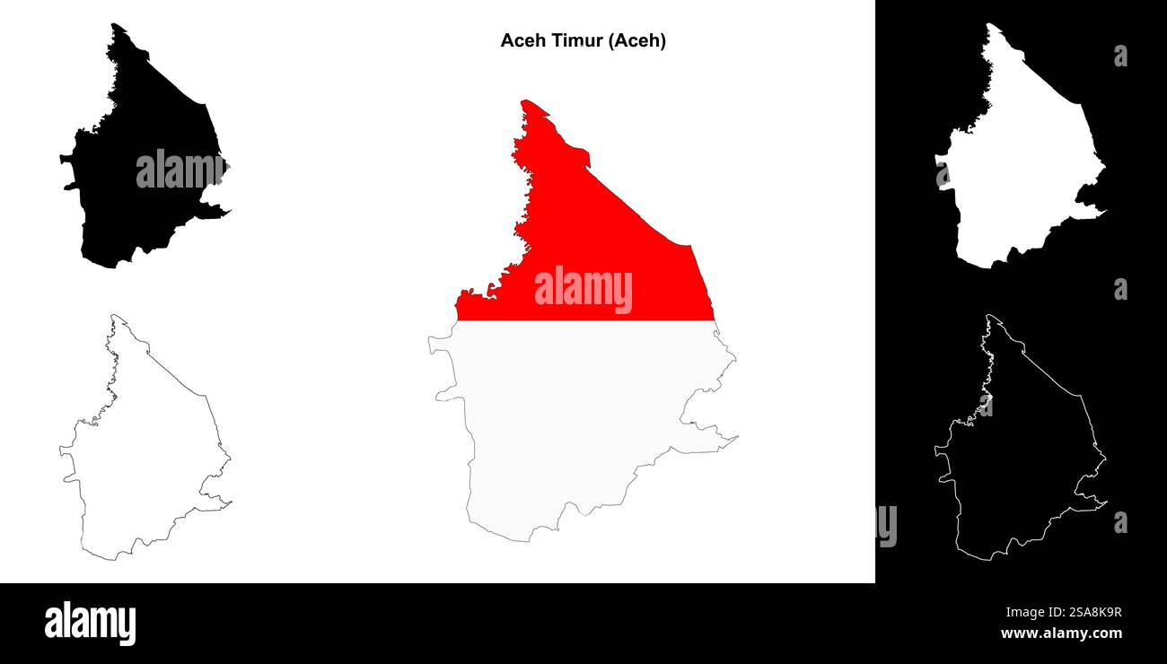 Map of aceh timur hi-res stock photography and images - Alamy