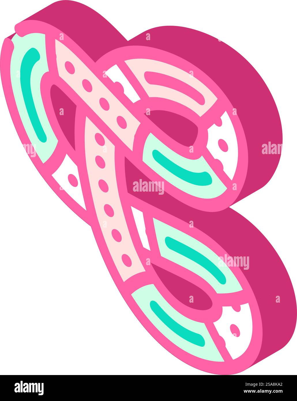 tangle toy fidget isometric icon vector. tangle toy fidget sign ...