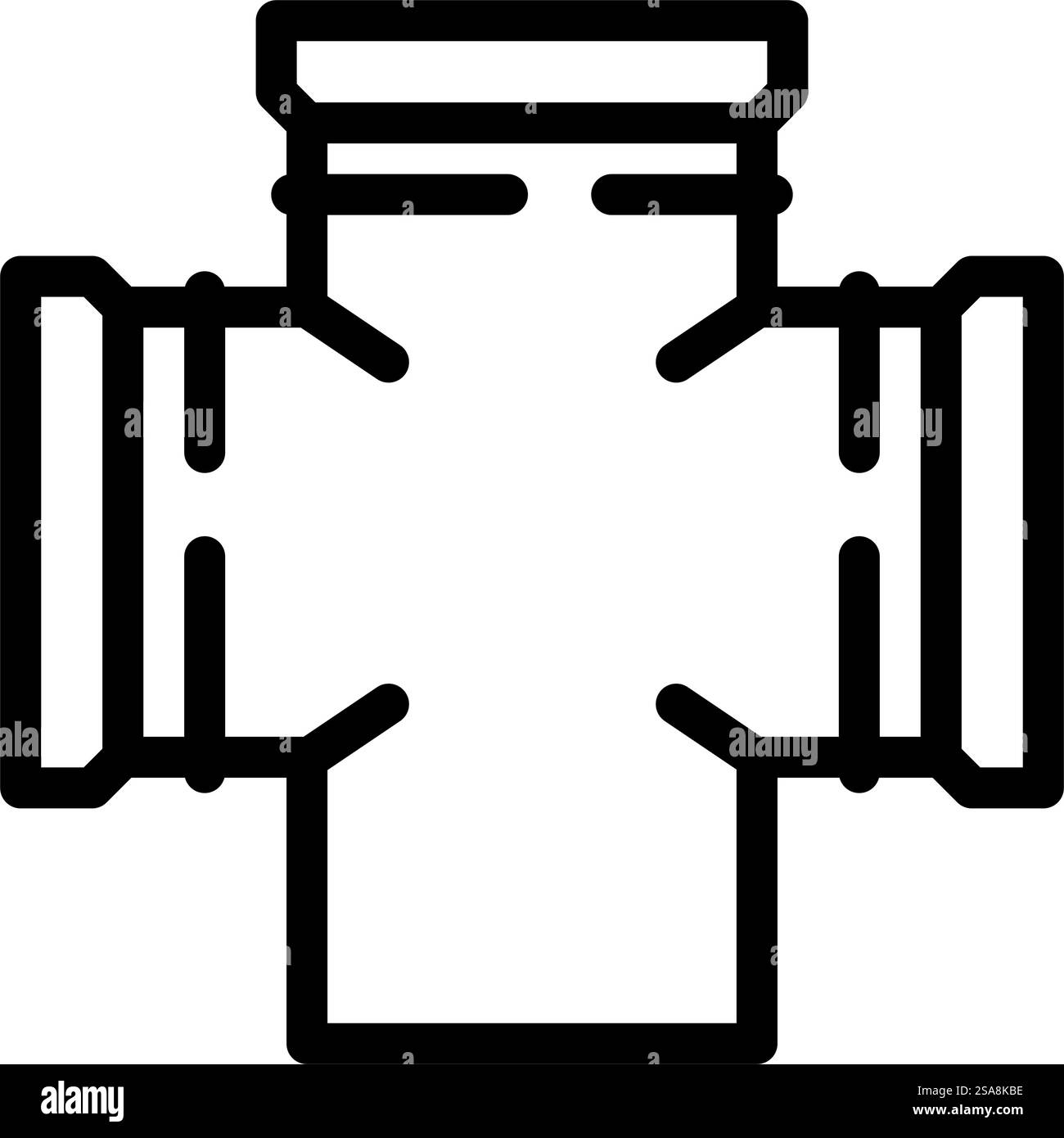 engineering pipeline line icon vector. engineering pipeline sign ...