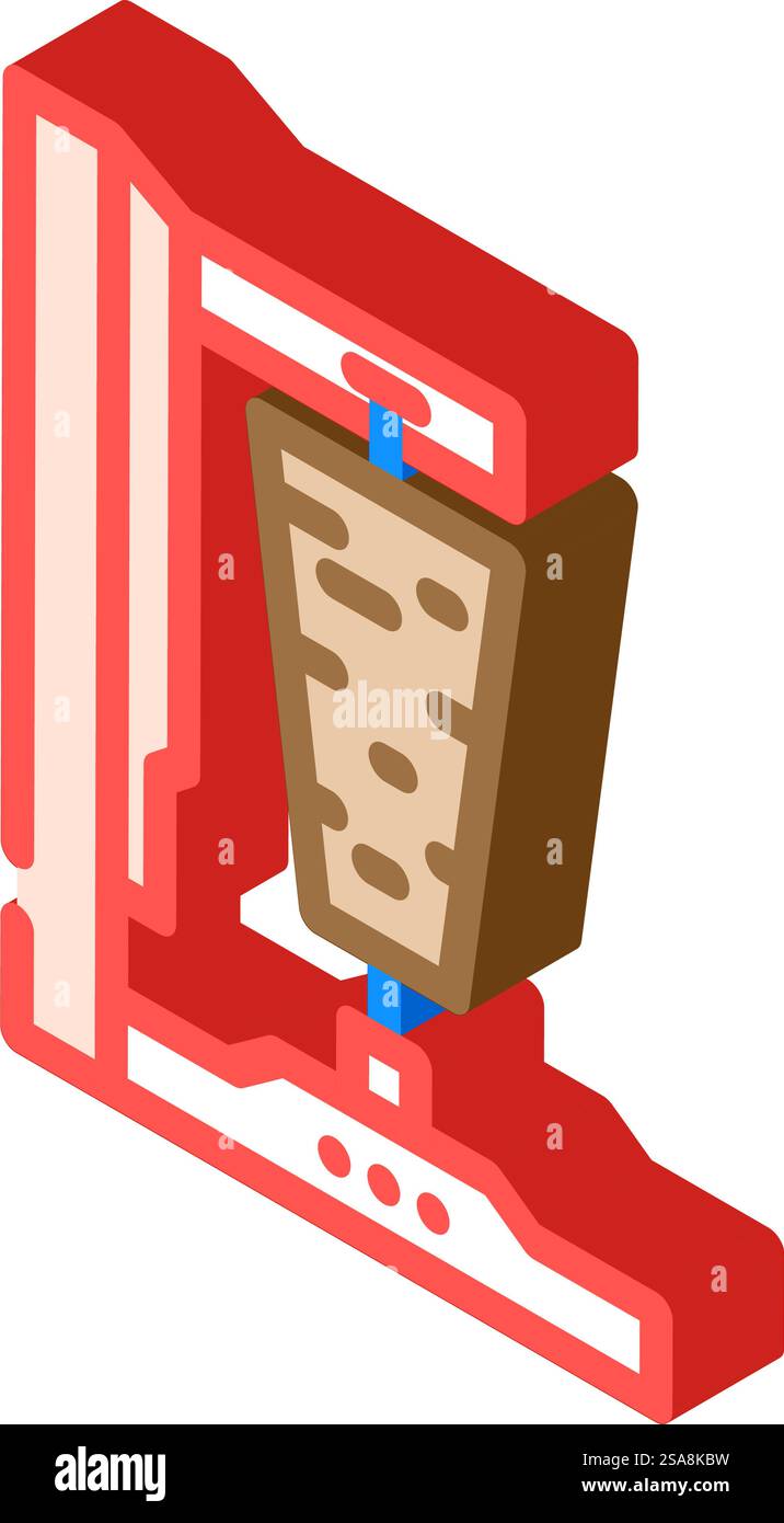 doner kebab turkish cuisine isometric icon vector. doner kebab turkish ...