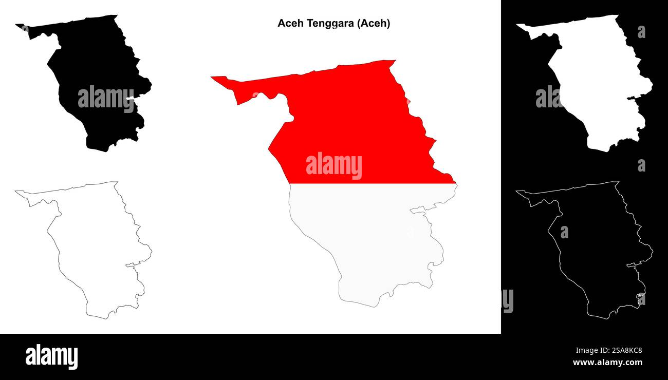 Blank aceh tenggara map hi-res stock photography and images - Alamy