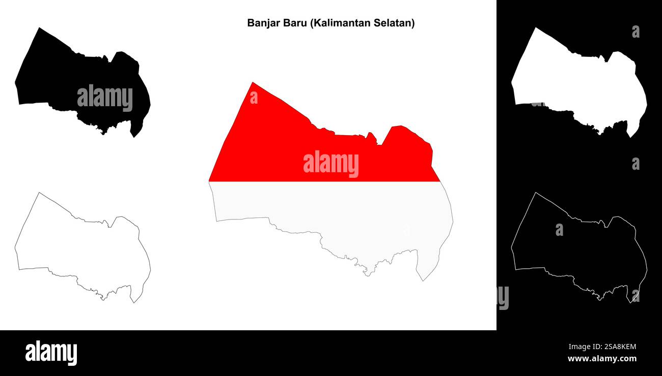 Banjar baru map hi-res stock photography and images - Alamy