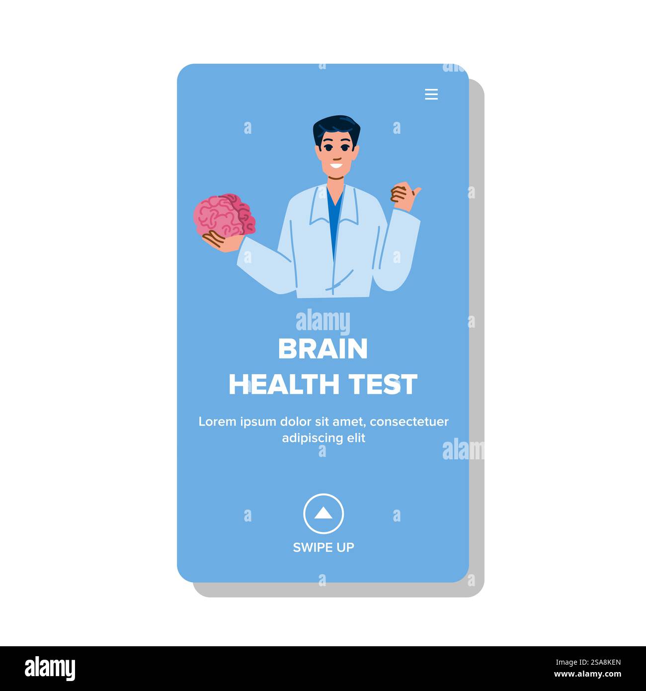 mental brain health test vector. psychology care, medicine mind ...