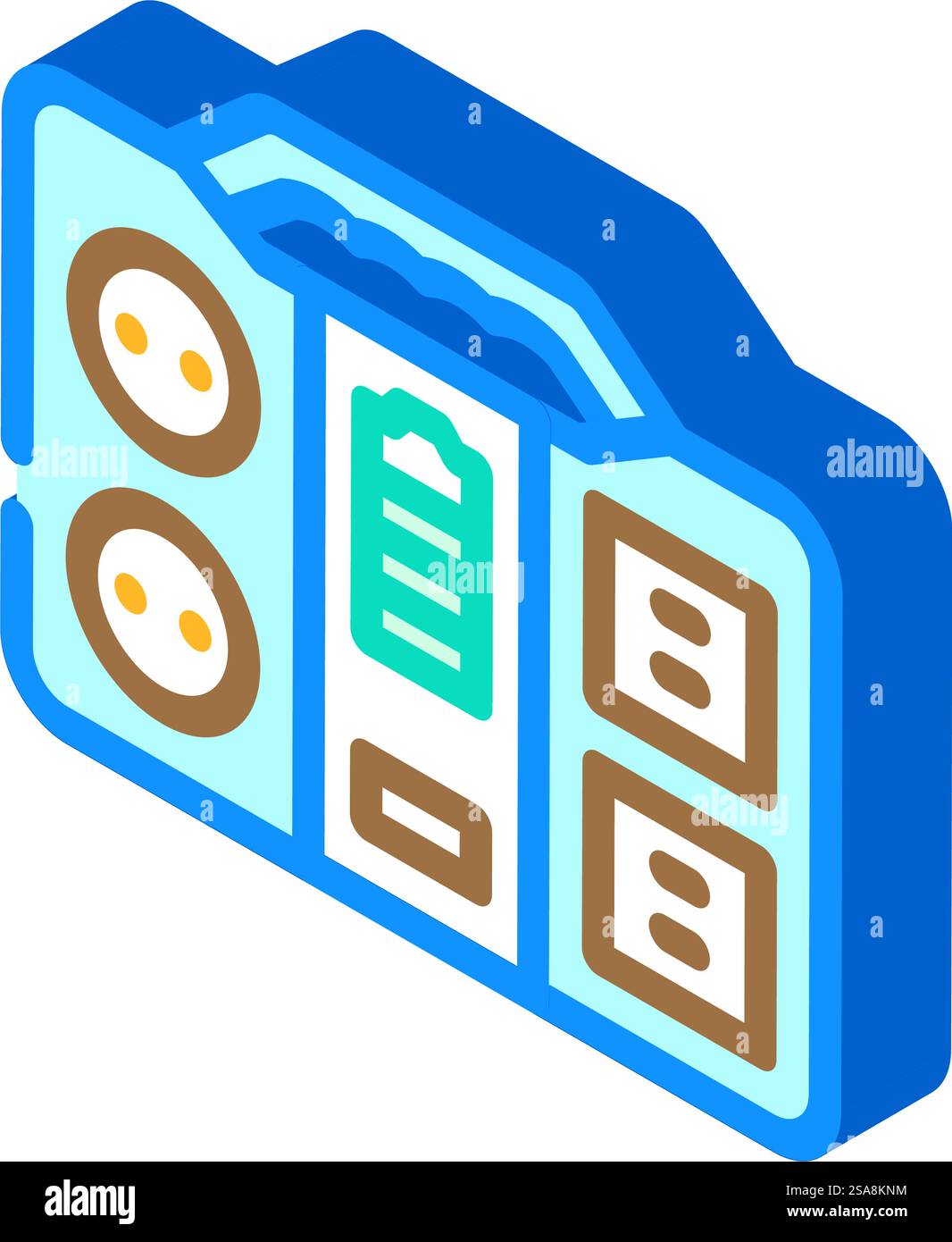 portable power isometric icon vector. portable power sign. isolated ...