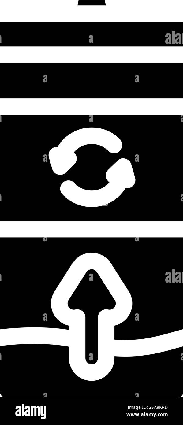 rechargeable battery glyph icon vector. rechargeable battery sign ...