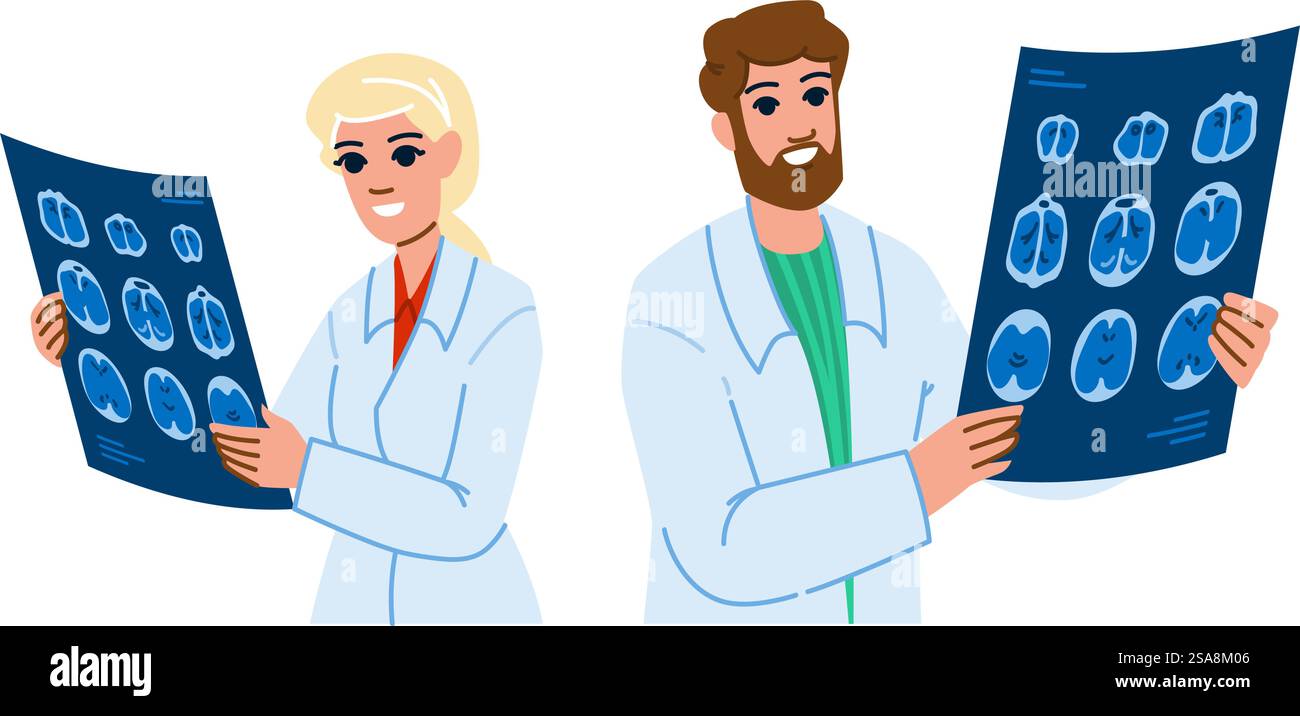 medicine radiologists medical imaging vector. mri radiologist, hospital ...