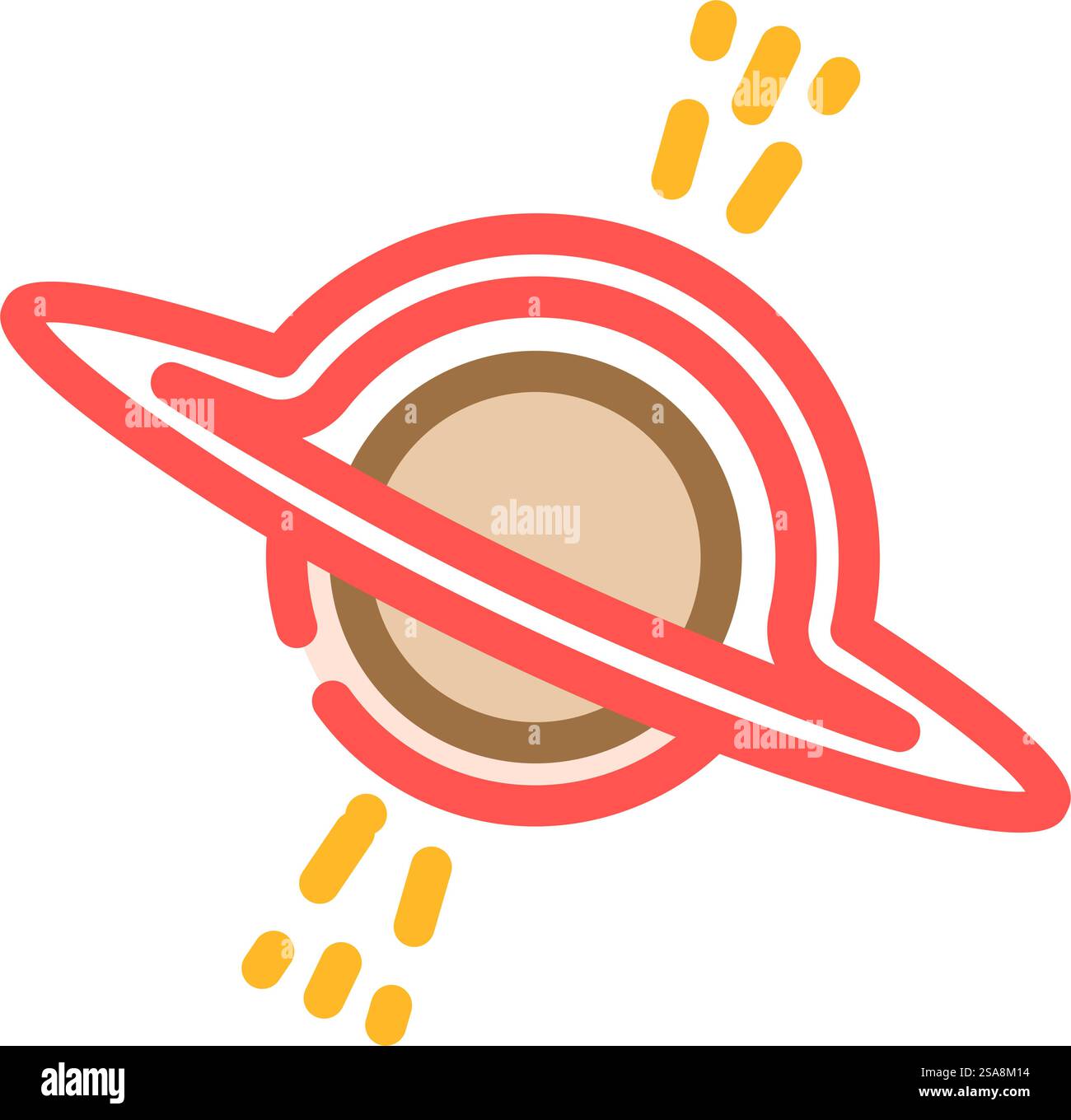 black hole space exploration color icon vector. black hole space ...