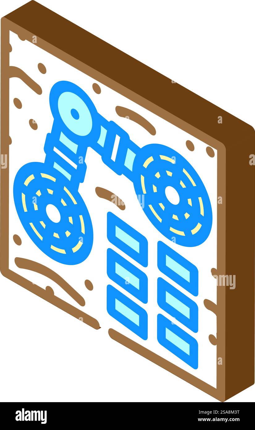 colony space exploration isometric icon vector. colony space ...