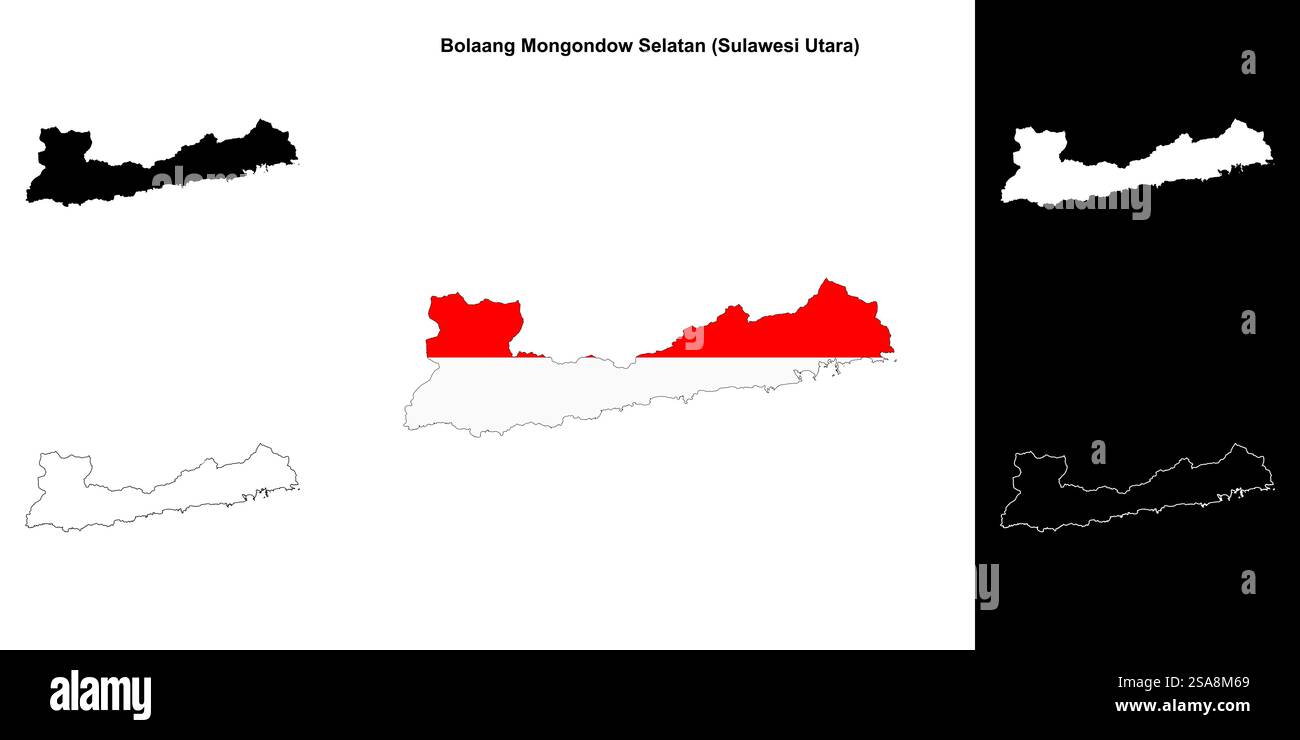 Map of bolaang mongondow selatan hi-res stock photography and images - Alamy