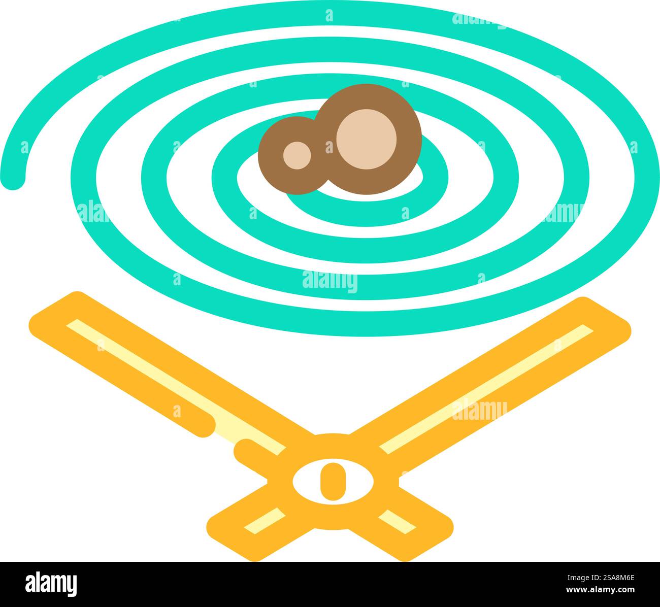 gravity waves space exploration color icon vector. gravity waves space ...