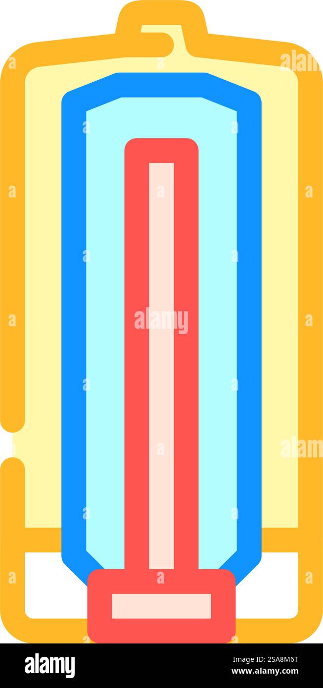 battery components color icon vector. battery components sign. isolated ...