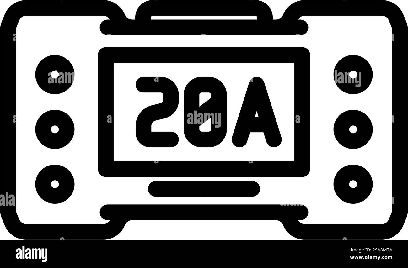 smart battery line icon vector. smart battery sign. isolated contour ...