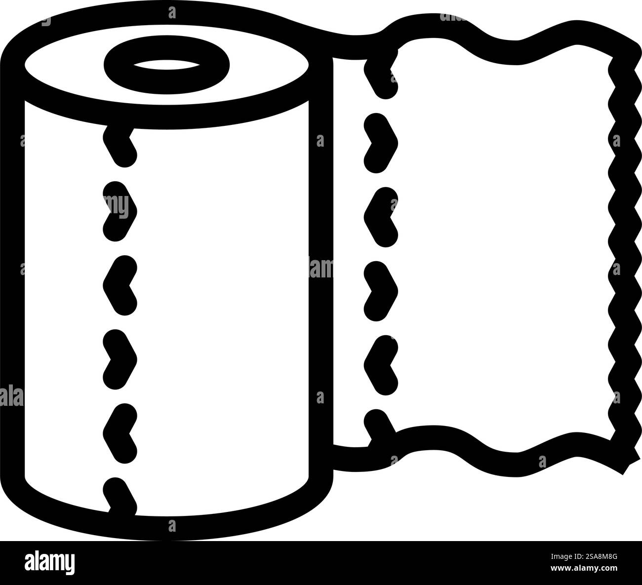 hygiene roll paper towel line icon vector. hygiene roll paper towel ...