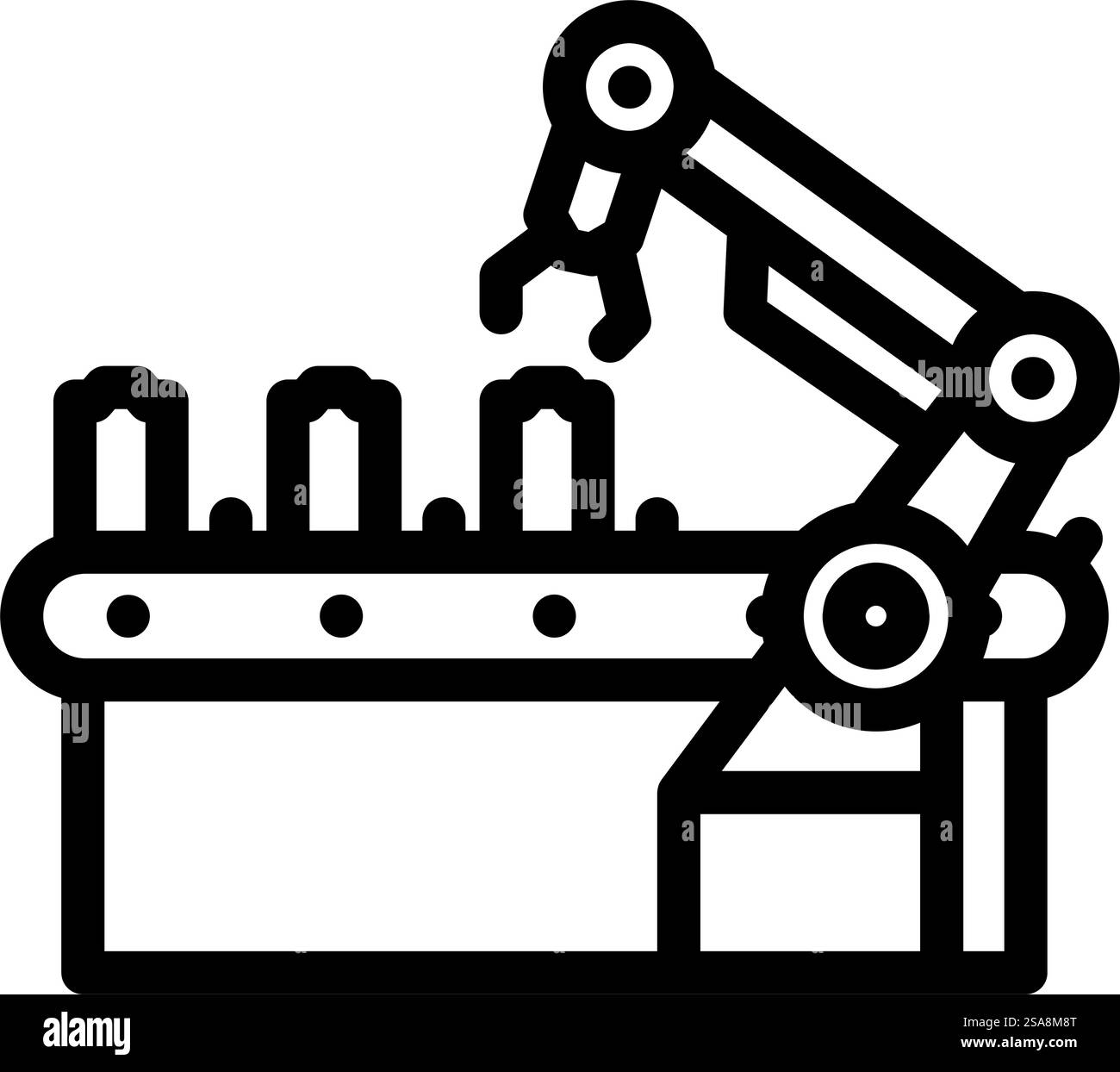 battery manufacturing line icon vector. battery manufacturing sign ...