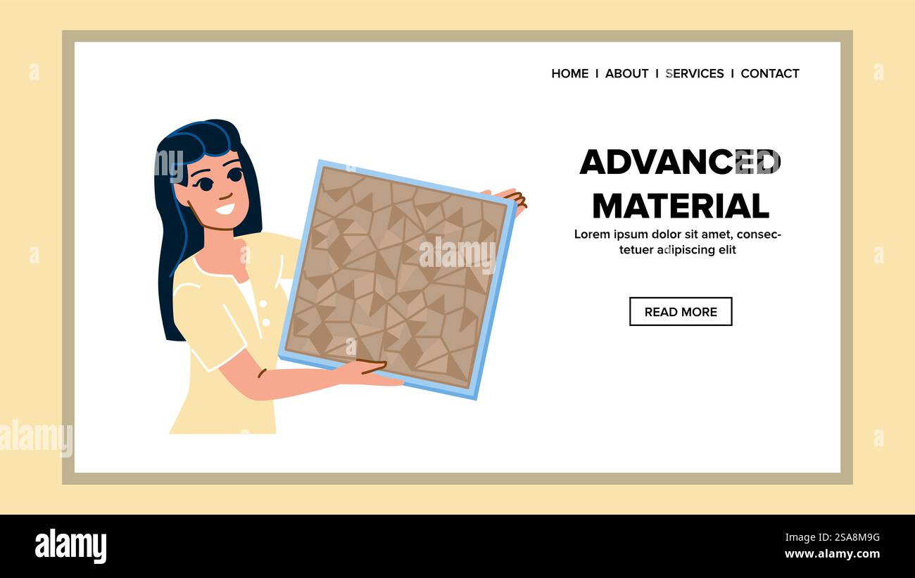 line advanced material vector. concept science, energy polymer, metal ...