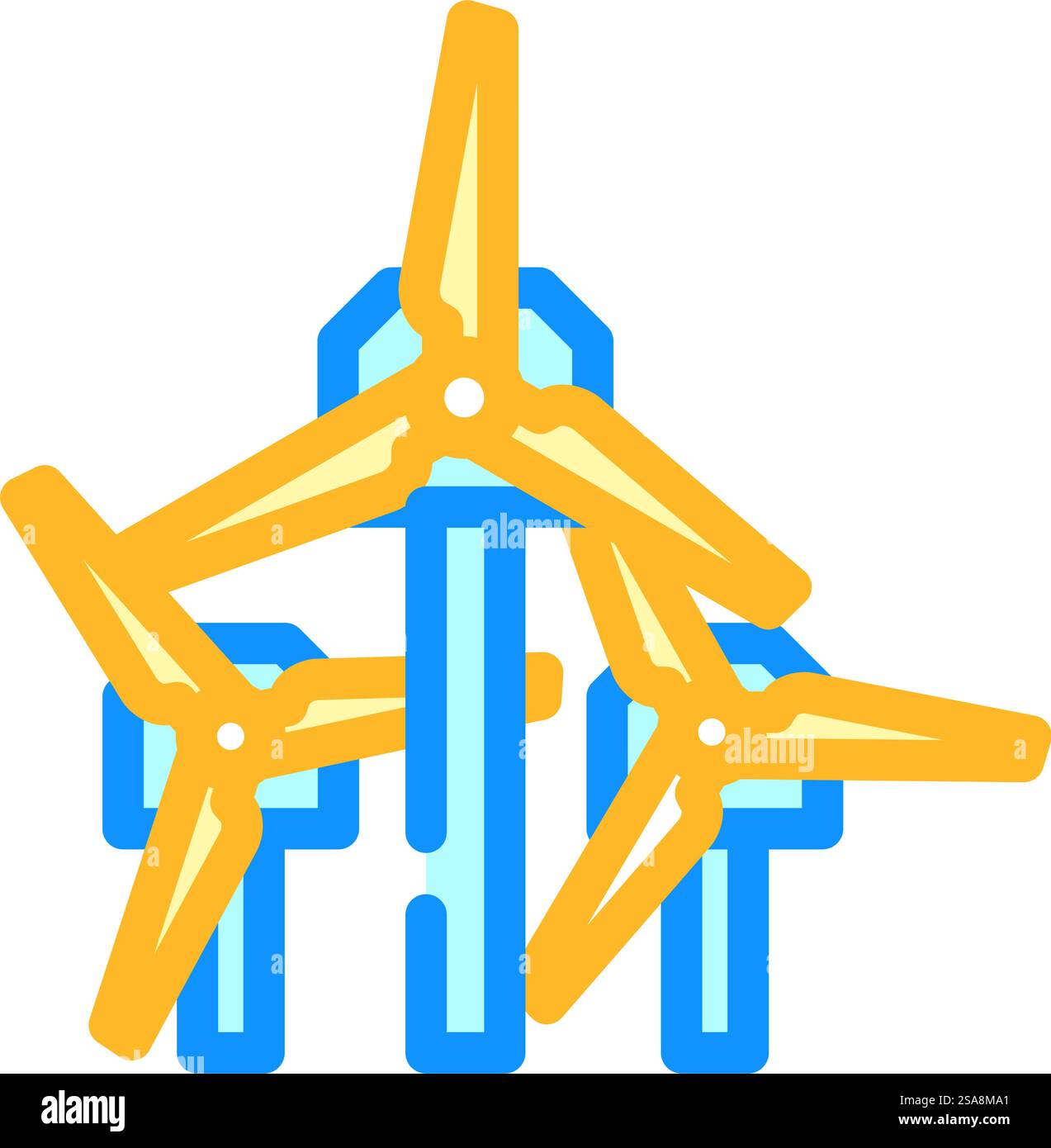 farm turbine color icon vector. farm turbine sign. isolated symbol ...