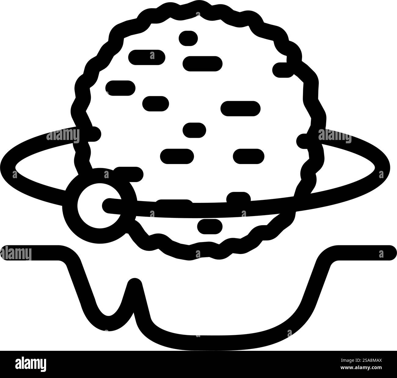 exoplanet space exploration line icon vector. exoplanet space ...
