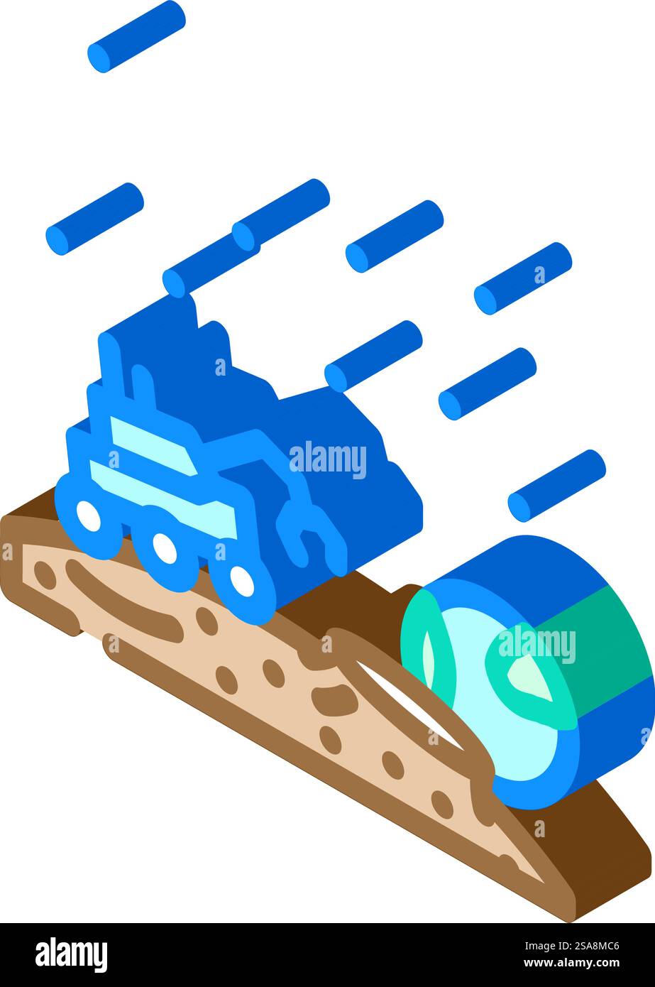 Lunar Exploration Space Exploration Isometric Icon Vector Lunar Exploration Space Exploration