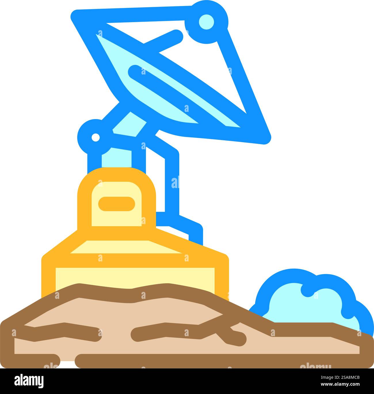 astrophysics space exploration color icon vector. astrophysics space ...