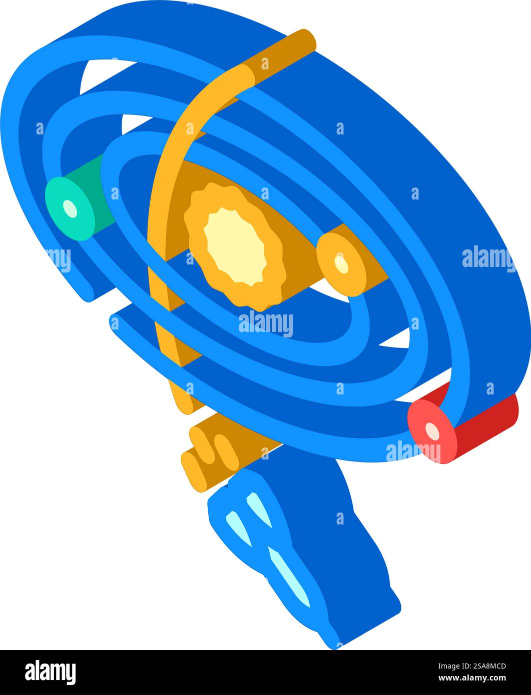 interstellar travel space exploration isometric icon vector ...