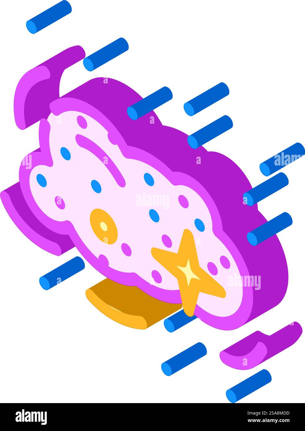 cosmic dust space exploration isometric icon vector. cosmic dust space ...